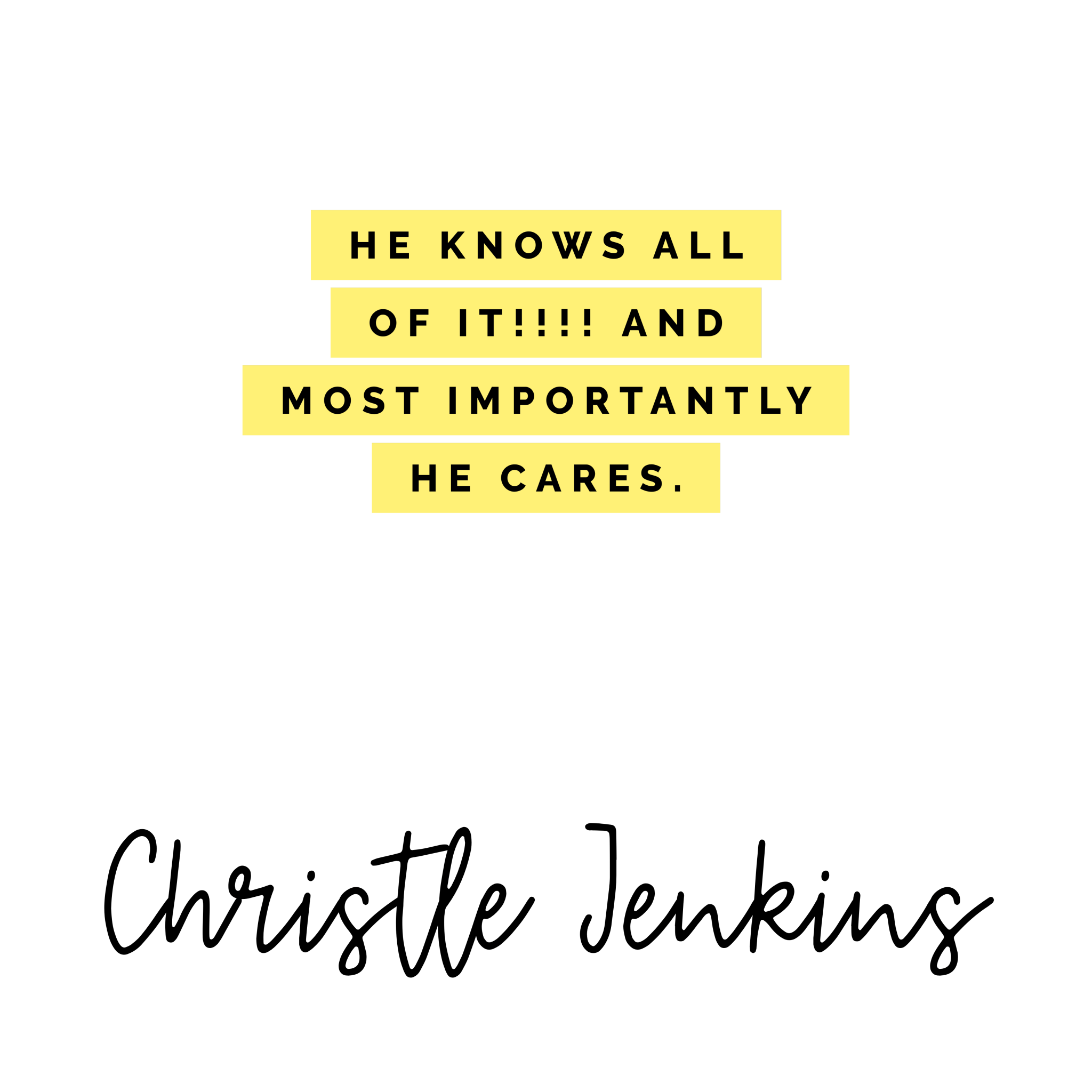 He knows. – Rays of Sunshine inc